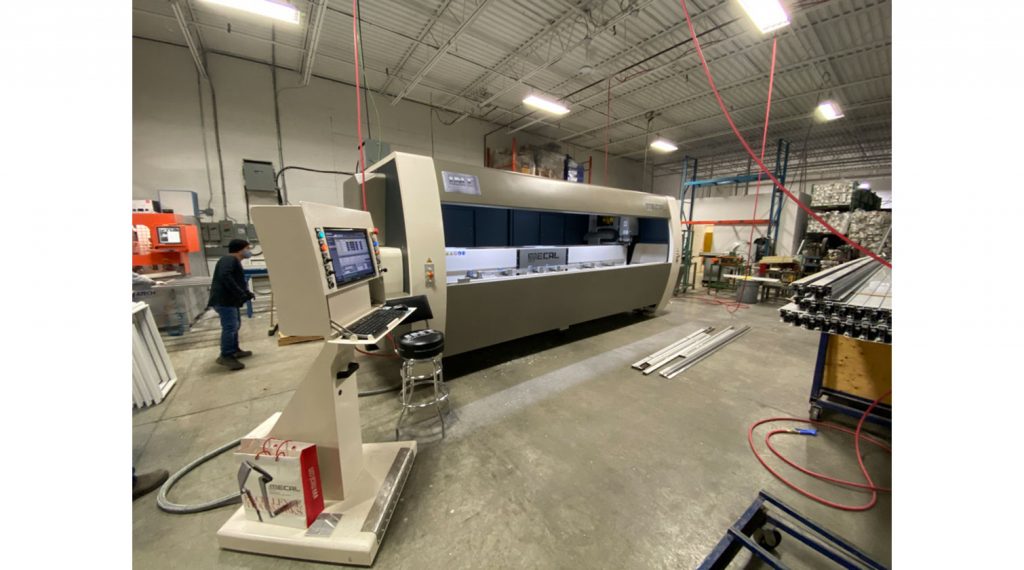 Aluminum extrusion CNC machining centre | MECAL FALCON